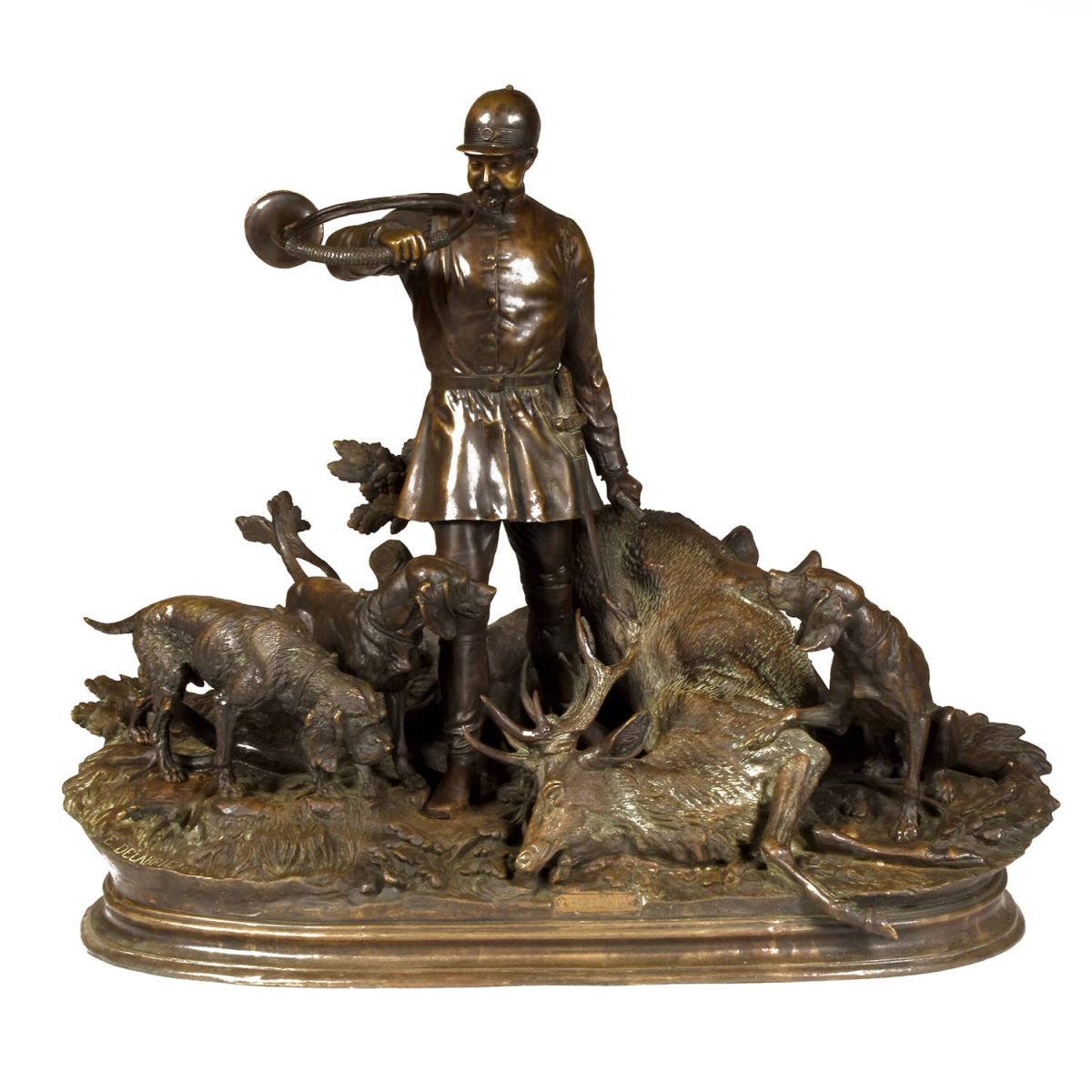 A Rare Ehrenfeld Acid Etched Floral Garland Wine Glass by Oskar Rauter ...